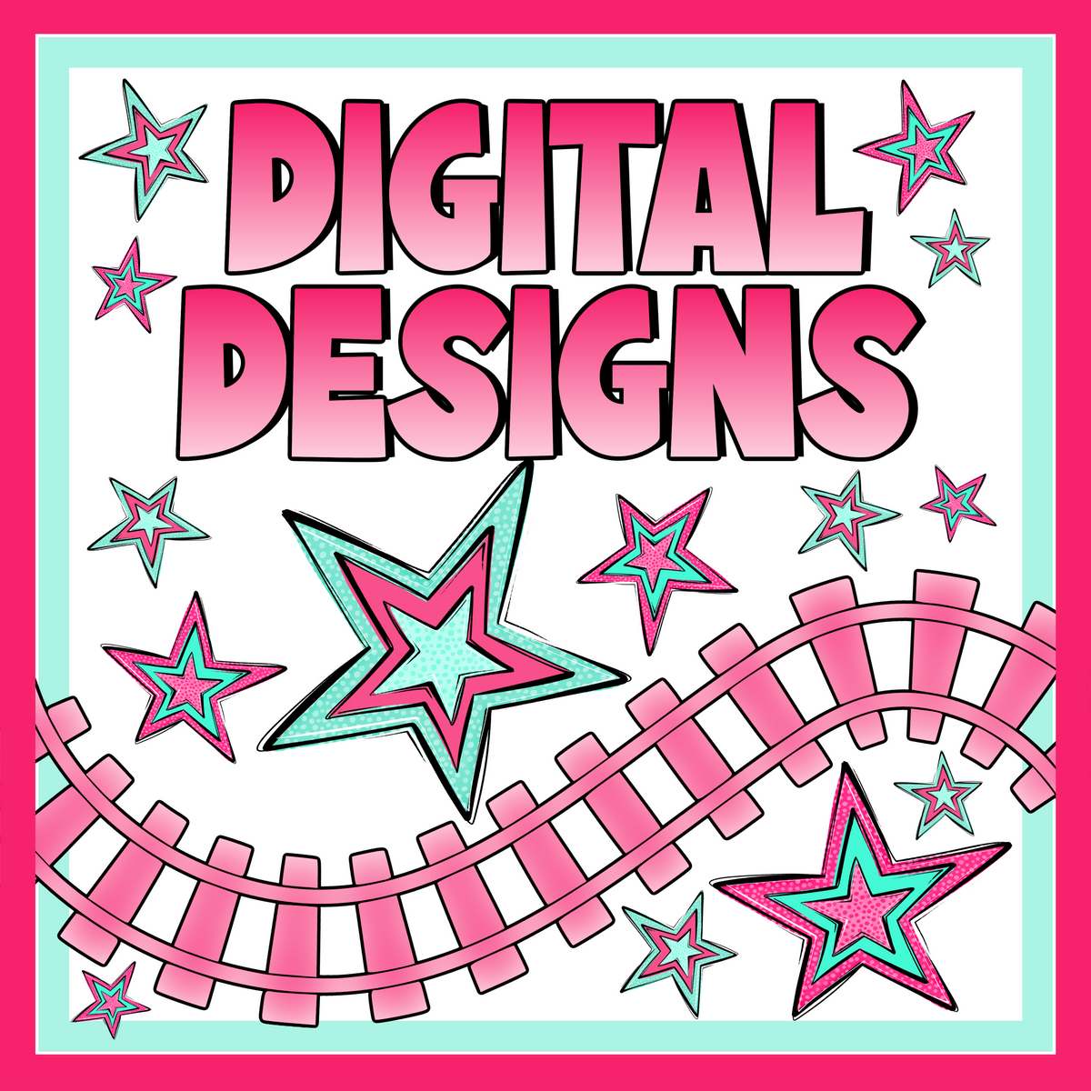 Digital Designs – Pink Rail Creations