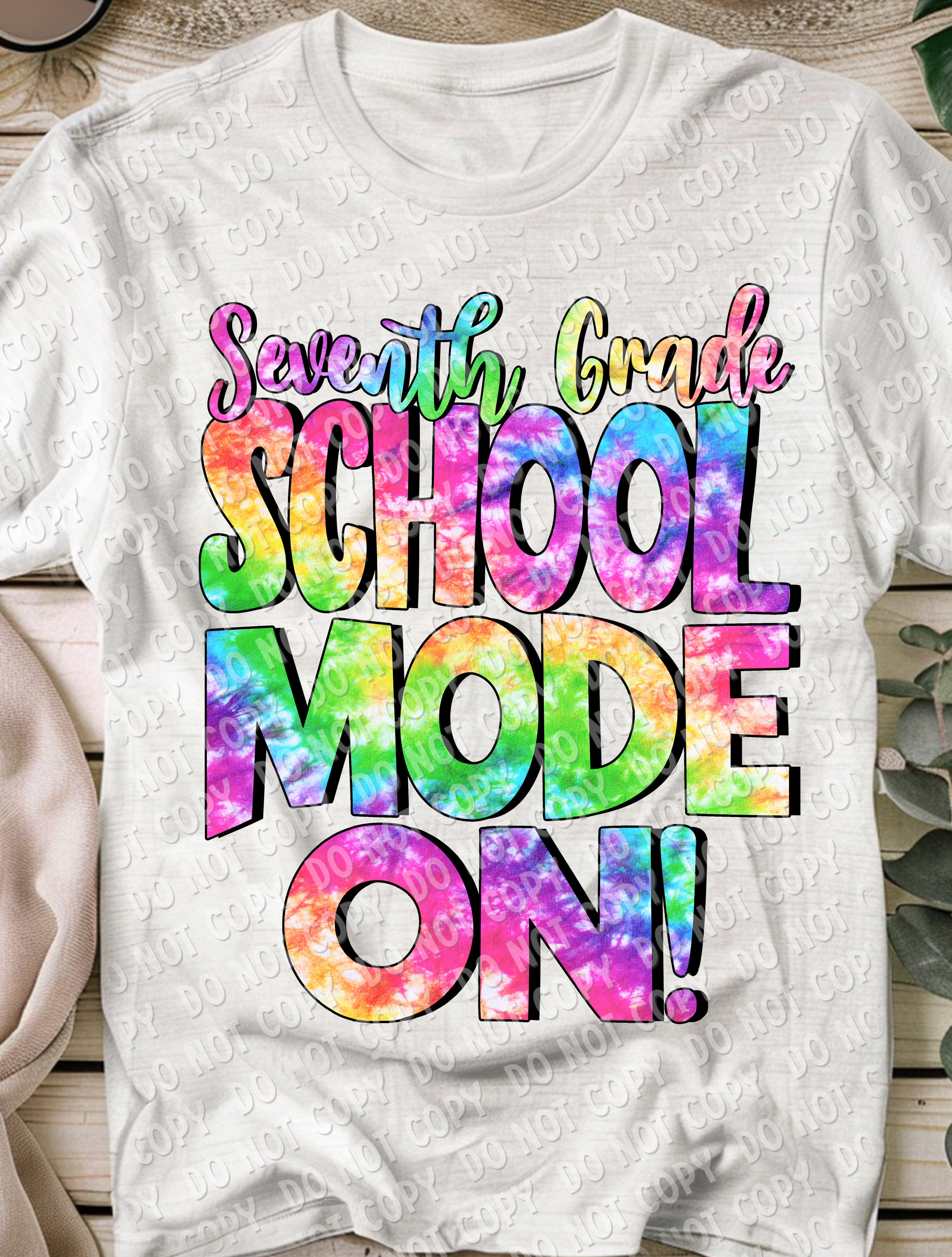 08-50 School Mode On - Seventh Grade DTF TRANSFER ONLY – Pink Rail ...