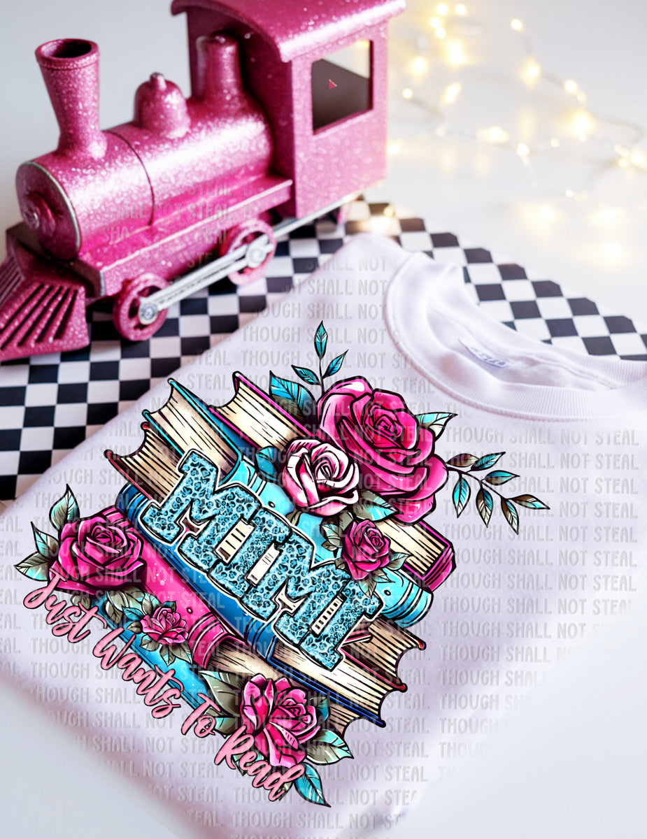 24-30 Mimi Just wants to Read DTF TRANSFER ONLY – Pink Rail Creations