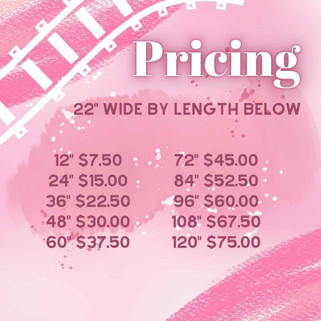 Rail Rolls (DTF custom by the roll) – Pink Rail Creations