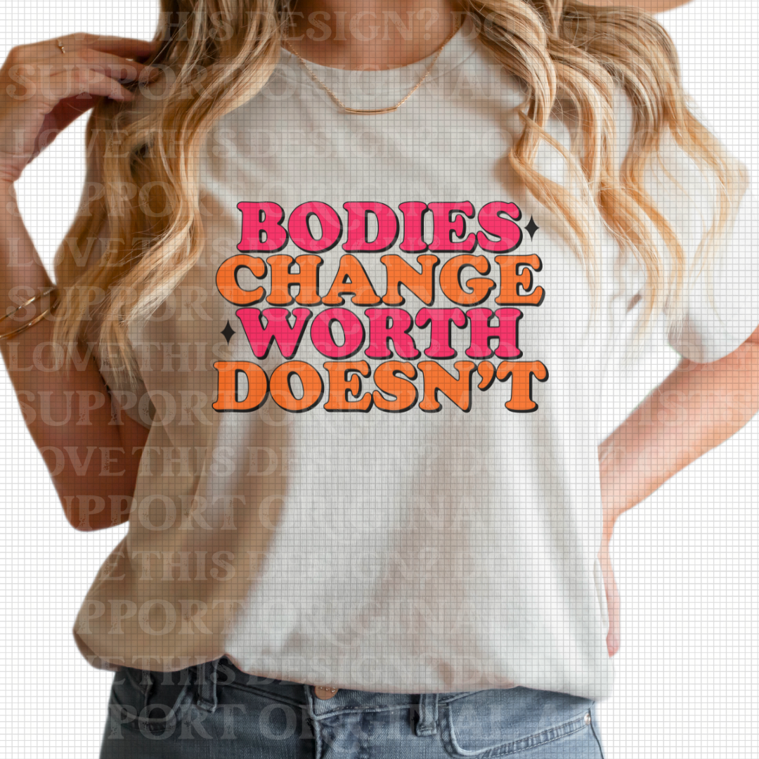 D-70 Bodies Change Worth Doesn't Neon DTF TRANSFER ONLY – Pink Rail ...